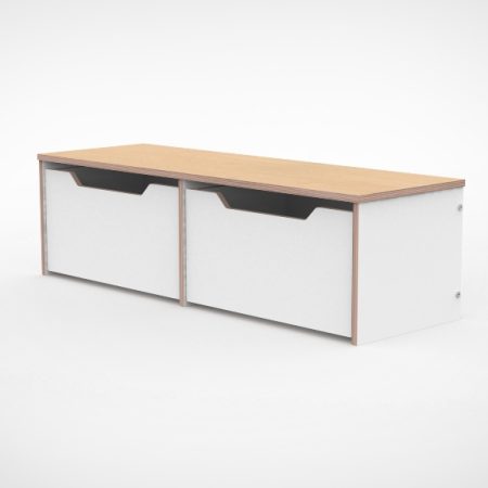 Bank met rolbakken 240 - Castilo Meubelmakers